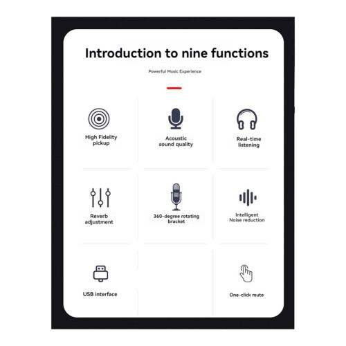 USB-Mikrofon, professionelles Plug-Play-Studiomikrofon mit Ständer C on OnBuy