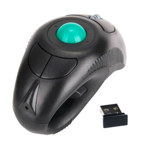 Mouse USB wireless 2,4 GHz: Air Mouse ergonomico con trackball, da dito ...