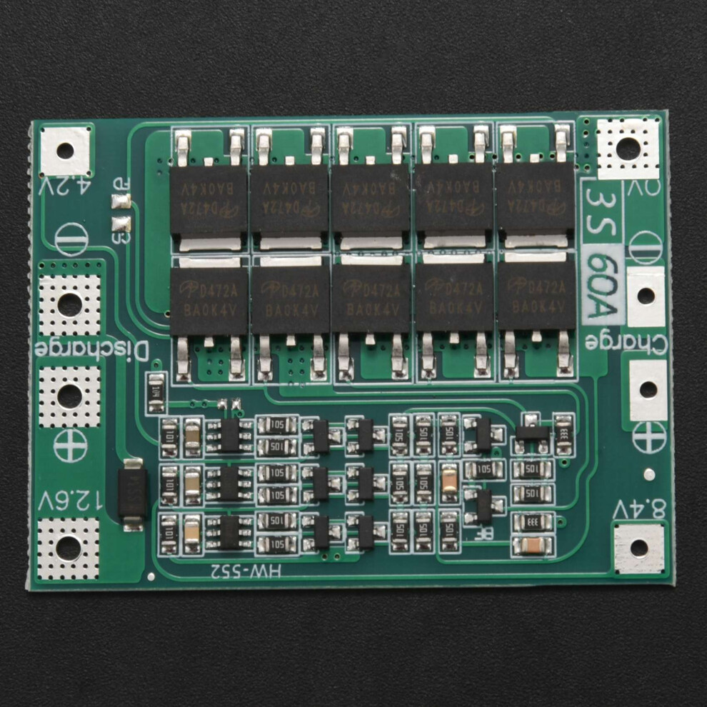 3S 60A Board 11.1V 12.6V 18650 Li-Ion Battery Protection Board on OnBuy