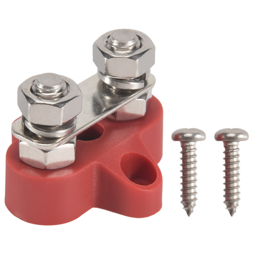 Junction Block Bus Bar Dual Heavy Duty Power Distribution Stud,Red on OnBuy