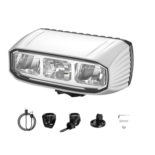 LED Bike Light Bar Rechargeable Universal Bike Headlight White on OnBuy
