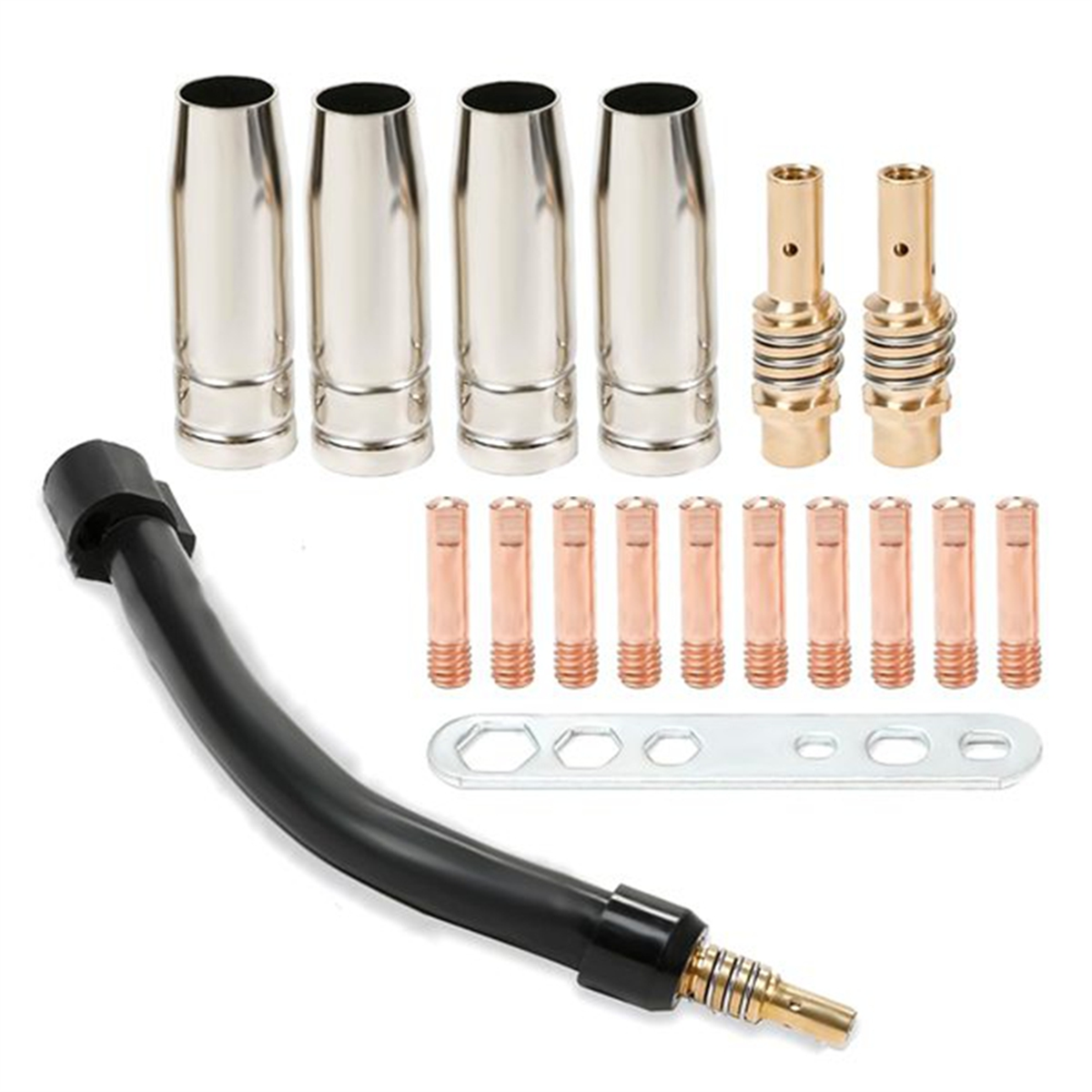 Col de soudage MIG flexible, rallonge MIG flexible, buse M6 de 0,76 mm ...
