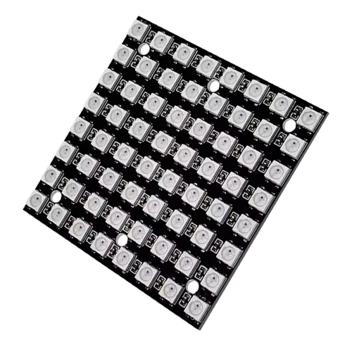 Matrice LED 8x8 - 64 bits couleur - 5050 RGB - Panneau lumineux à LED ...