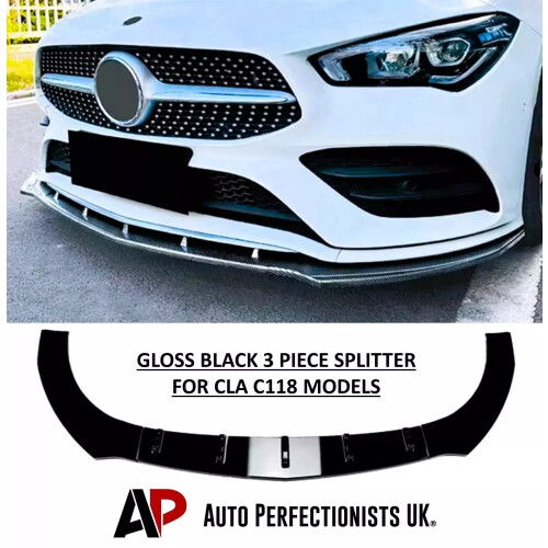 Mercedes CLA Class AMG Line W118 C118 Front Splitter Spoiler Lip 19+ on ...