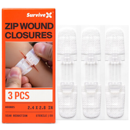 3 PCS Wound Closure Strips Zip Stitch for Repair Wounds Without ...