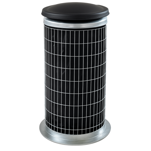125L Galvanised Wire Mesh Outdoor Bin with Lid Full Guard,Freestanding ...