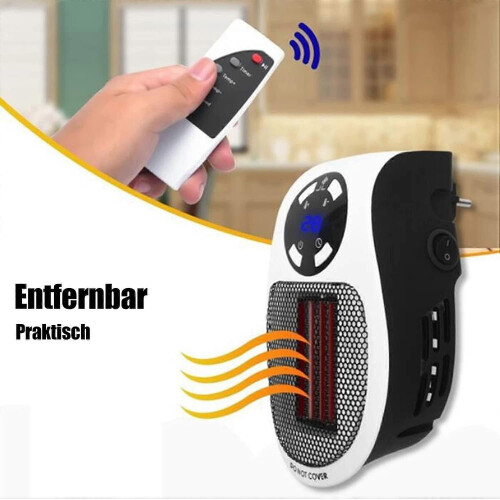 Mini radiateur électrique à air pulsé 220 V 500 W, élément chauffant en céramique PTC amélioré ...