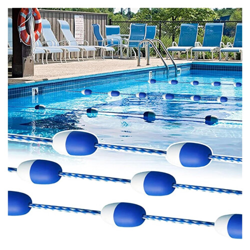 Pool line, commercial pool dividing rope with hooks, floating pool rope ...