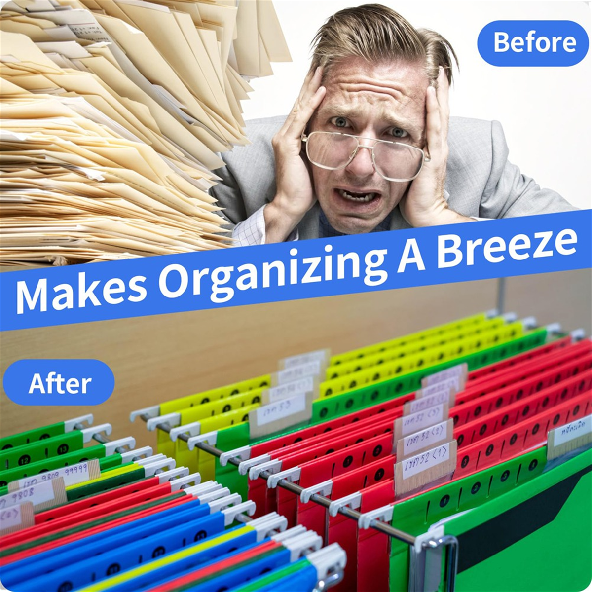 Hanging File Folder Tabs, 100 Pcs Tabs for Folders on OnBuy