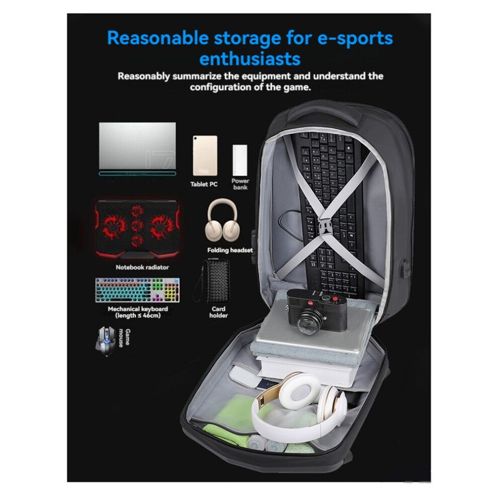 Hard Shell Laptop Backpack Waterproof Anti Theft C on OnBuy