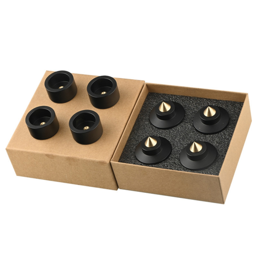 Piedini in alluminio per supporti con punte per altoparlanti – set da 4 ...
