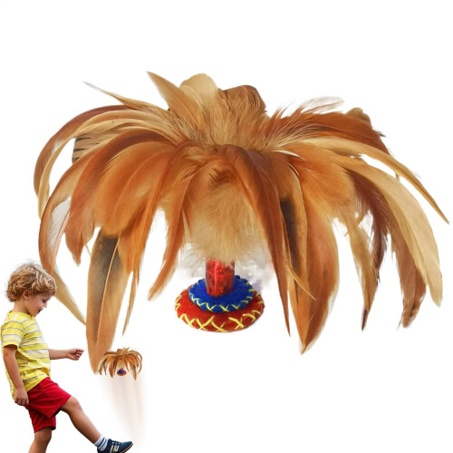 Chinese Jianzi Kick Shuttlecock Funny Foot Sports Game for Adults on OnBuy