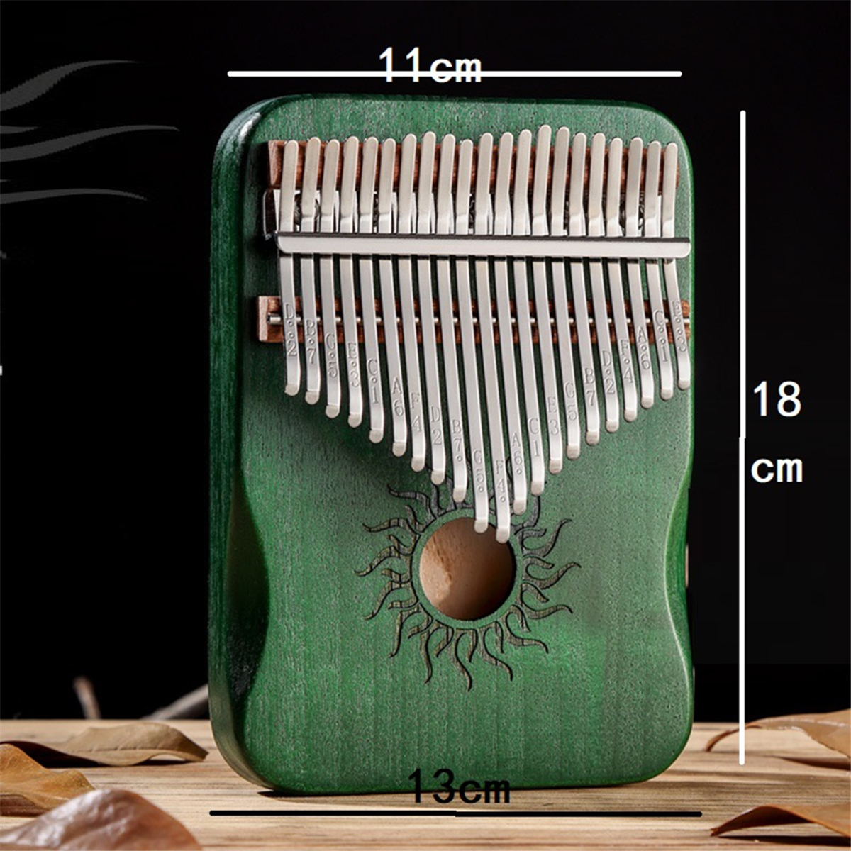 All-Wood Maple Kalimba 17-Key Mbila with Sound Hole for Beginners on OnBuy