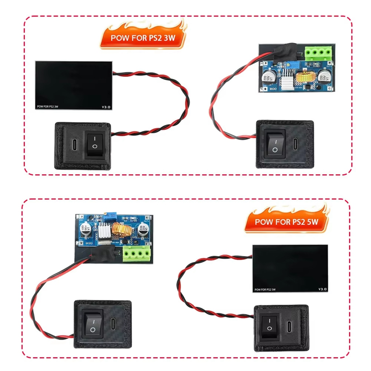 Type C PSU Mod for PS2 Power Board for PS2 Fat Console 3XXXX on OnBuy