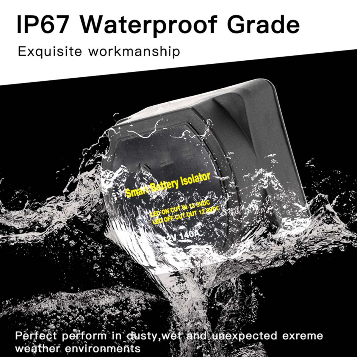 Dual Batterie Smart Isolator 12V 140A Auto Teile Relais VSR für Camper on OnBuy