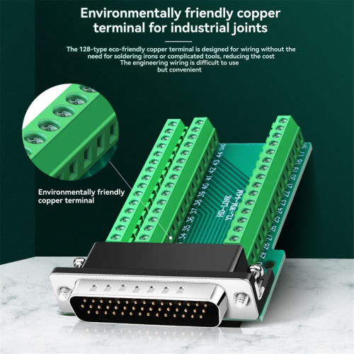 HDB44 Solderless Connector Industrial 3 Rows D-SUB 44Pin Male,C on OnBuy