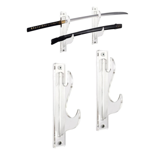 Sword Wall Mount, Sword Wall Mount Acrylic Sword Stand, 1 Set Sword ...