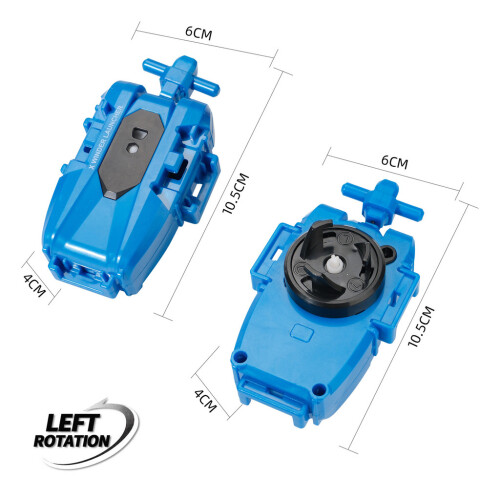 (Blue Reverse ) Plastic Beyblade Multicolor Transmitter Launchers For ...