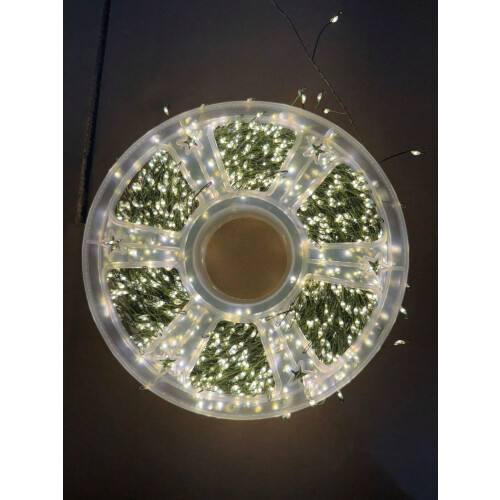 (50m 1500 lights plug-in model, Warm white) LED firecracker lights ...