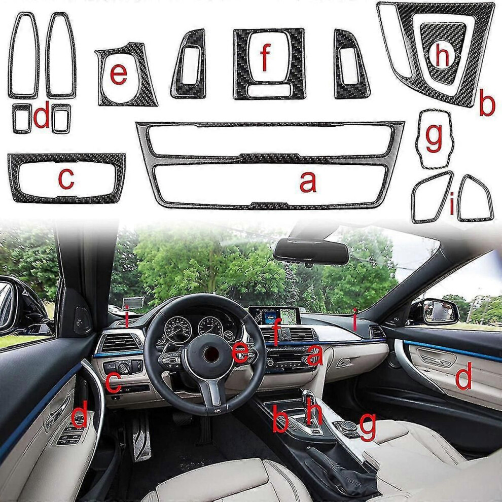 Kit Complet De Garnitures Intérieures En Fibre De Carbone Pour Bmw