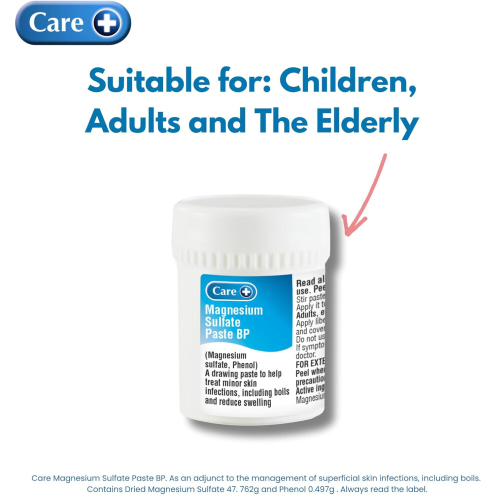 Care Magnesium Sulphate Paste 50g: Drawing Ointment for Superficial ...