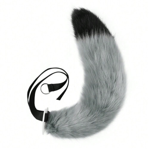 (Gray-black) Simulation fox beast tail cosplay comic exhibition ...