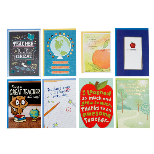 Hallmark Teacher Appreciation Card Assortment for Day Care Preschool ...