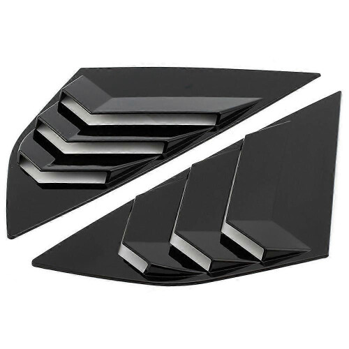 (Black)Car Rear Window Blinds Side Tuyere Louvers Vent Rear Window ...
