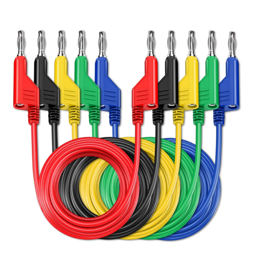 Cables de prueba para multímetro P1036 de 4 mm con conector banana de ...