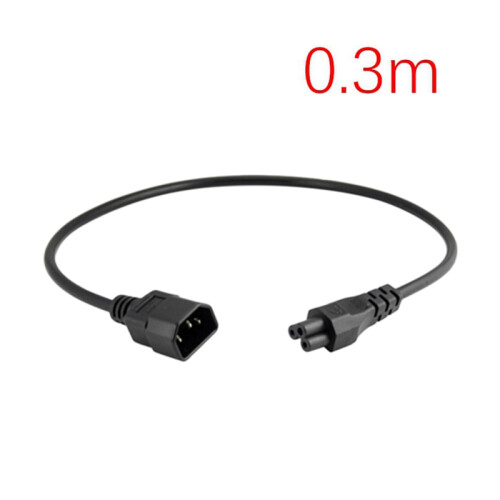 IEC 320 C14 Male Plug to C5 Female Adapter Cable IEC 3 Pin (0.) on OnBuy