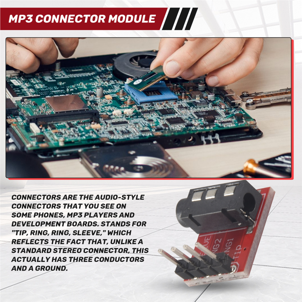 TRRS 3.5mm Jack Breakout Board Headphone Audio MP3 Connector Module on ...