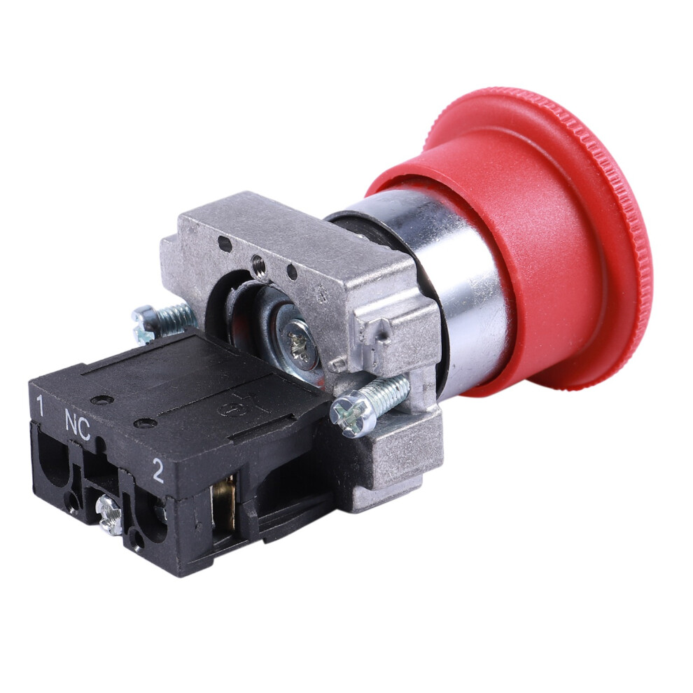 Interruptor pulsador de parada de emergencia de tipo hongo rojo NC de 22 mm ZB2-BE102C XB2 ...