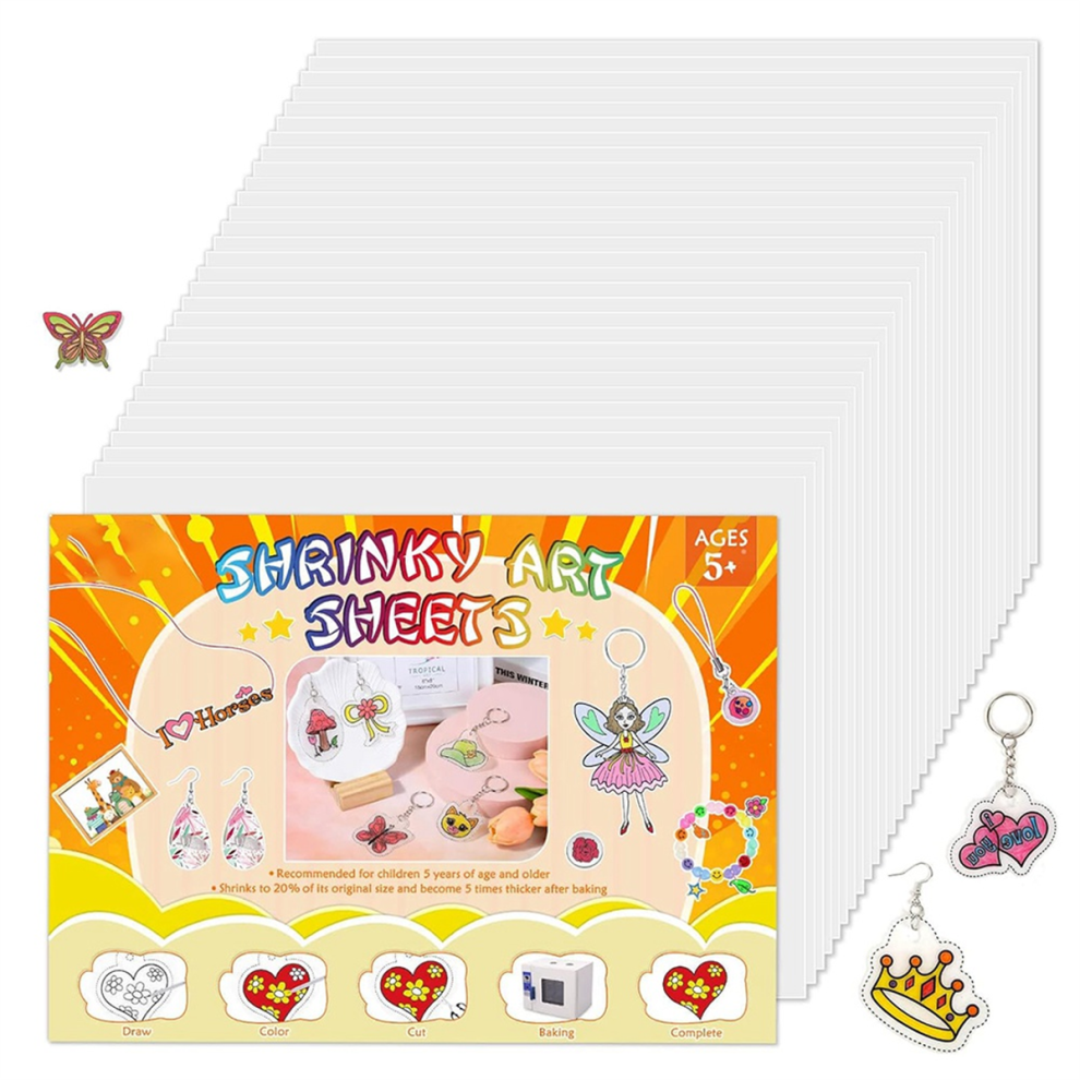 Shrinky Art Paper, 18Pcs Shrink Paper Sheets Shrink Plastic Film on OnBuy