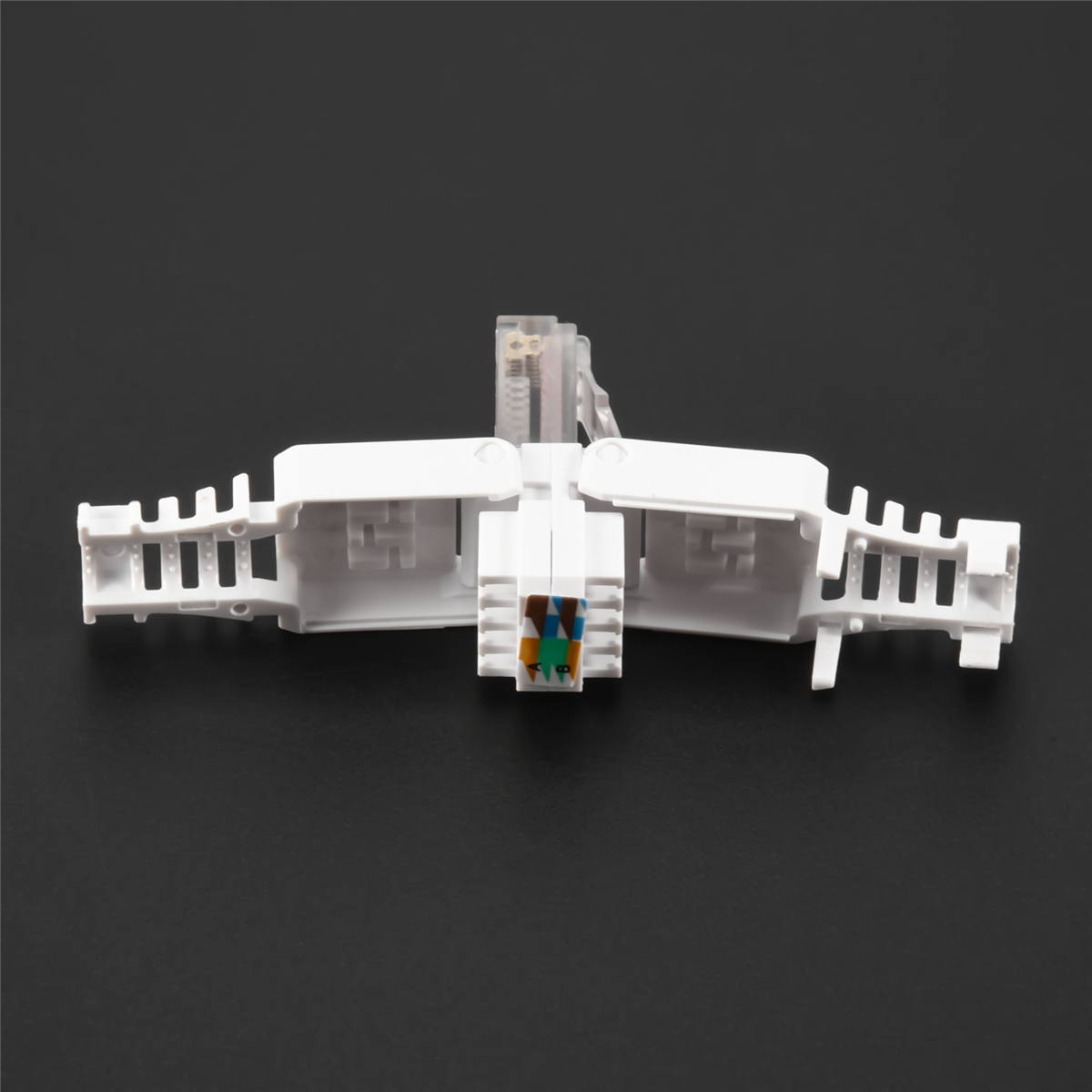 10 x Network Connectors Tool-Free RJ45 CAT6 LAN UTP Cable Plug on OnBuy