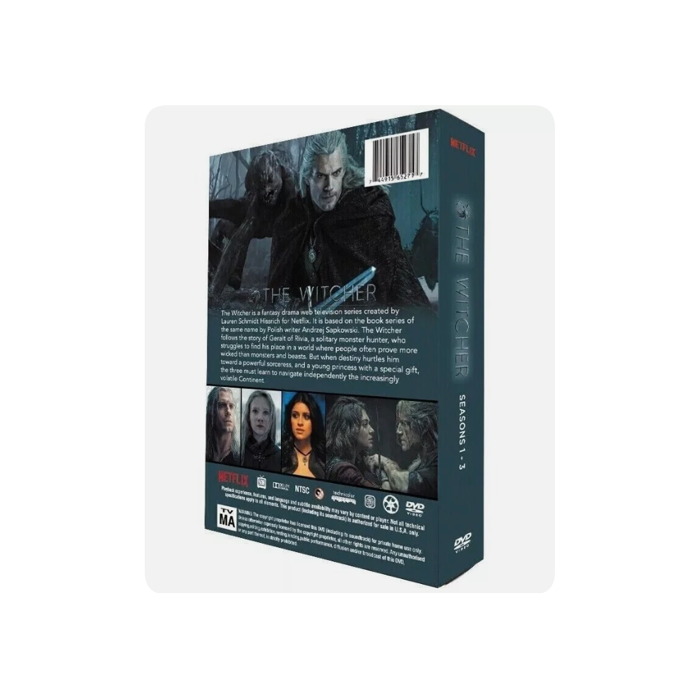 The Witcher Season 1-3 DVD TV Series 9-Disc New Box Set English on OnBuy