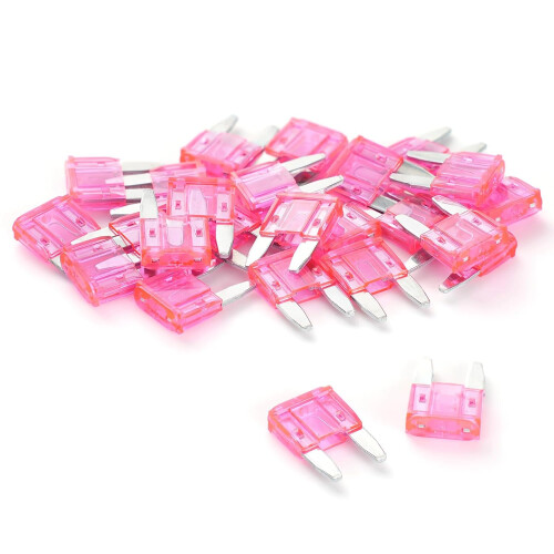 (4A) (25Pcs) 10 Amp Mini Car Fuses, 10A Automotive Fuses, Blade Fuse ...