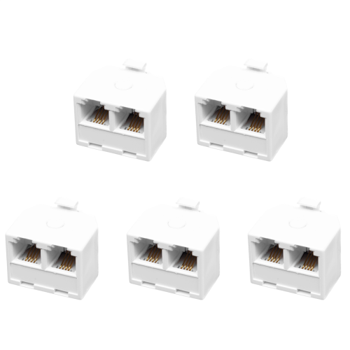 2-Way 6P4C RJ11 Modular Phone Wall Adapter and Splitter on OnBuy