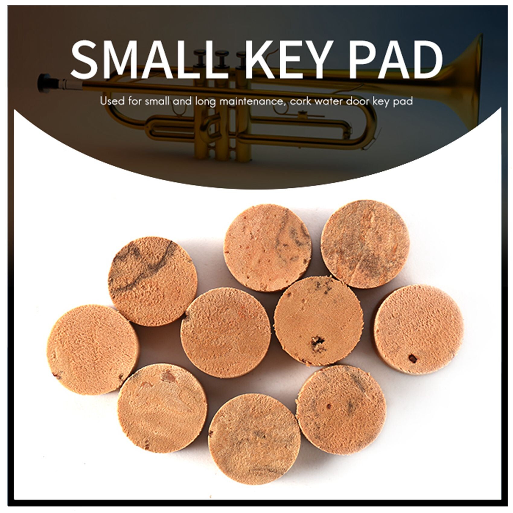 10Pcs Water Key Water Key Spit Valve Cork Pad 9Mm Thickness 4Mm on OnBuy
