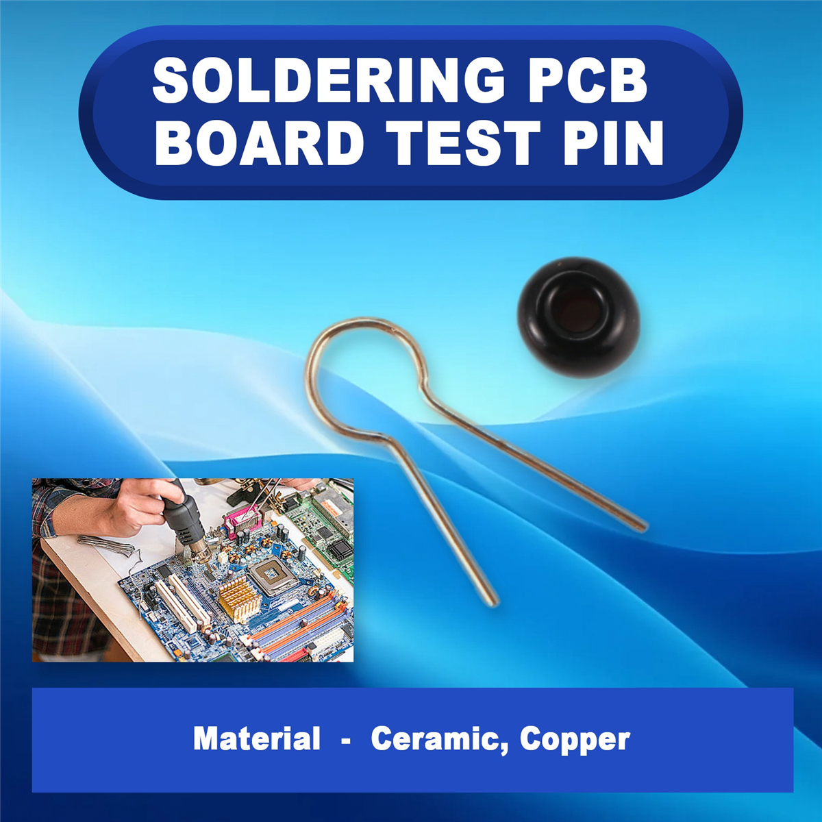 200 peças de pinos de teste para soldagem em placa de circuito impresso ...
