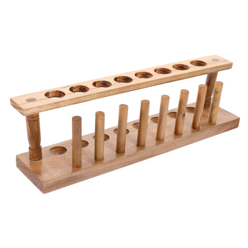 8hole test tube rack made of wood Stable holder for tubes Elegant ...