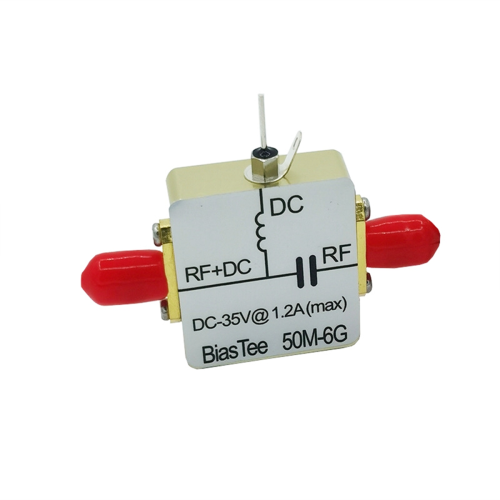 50M-6GHz Bias Tee Feed Biaser Coaxial BiasTee Box Low Insertion Loss f ...