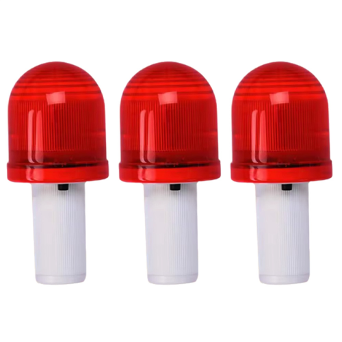 Bright LED Road Hazard Skip Light Flashing Safety Cone Topper Warning ...