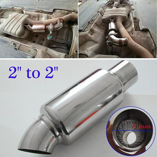 51mm Car Muffler Pipe Exhaust Downpipe Sound Tuning Exhaust Pipe Turbo ...