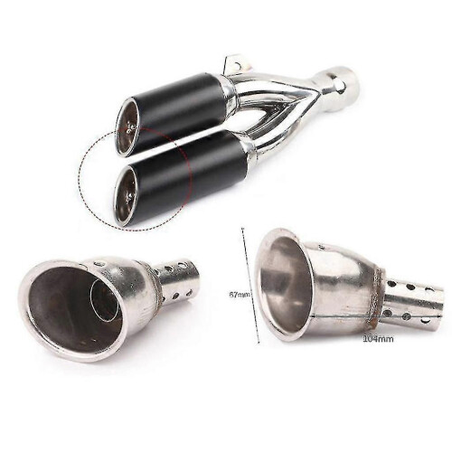 (J)Universal Front Mid End Catalyst Db Killer For Motorcycle Exhaust ...