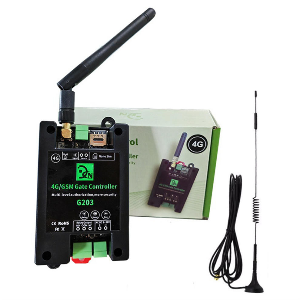 GSM 4G Gate Opener Remote Access Controller On/Off Relay Switch for ...