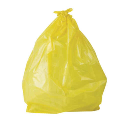 Colour Coded Bin Liners - Colour: yellow. Capacity: 80 litre. Roll of ...