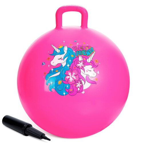 U&C Planet 18 Inch Space Hoppers for Kids,Jumping Ball with Handle ...
