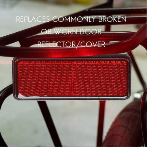 Red Light Rear Motorbike Quad Scooter Bike Reflector Number Plate ...