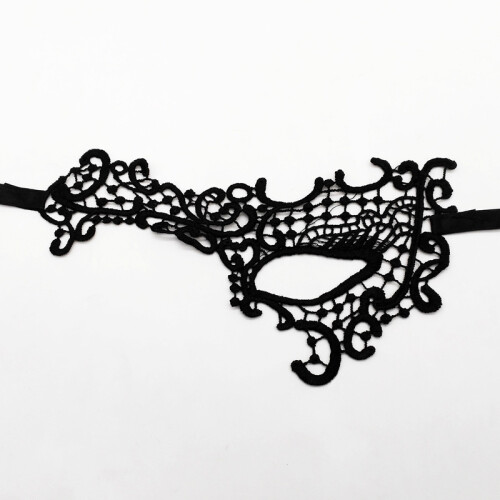 (Right One-Eyed Lace Mask, One size) Masquerade mask flower lace mask ...