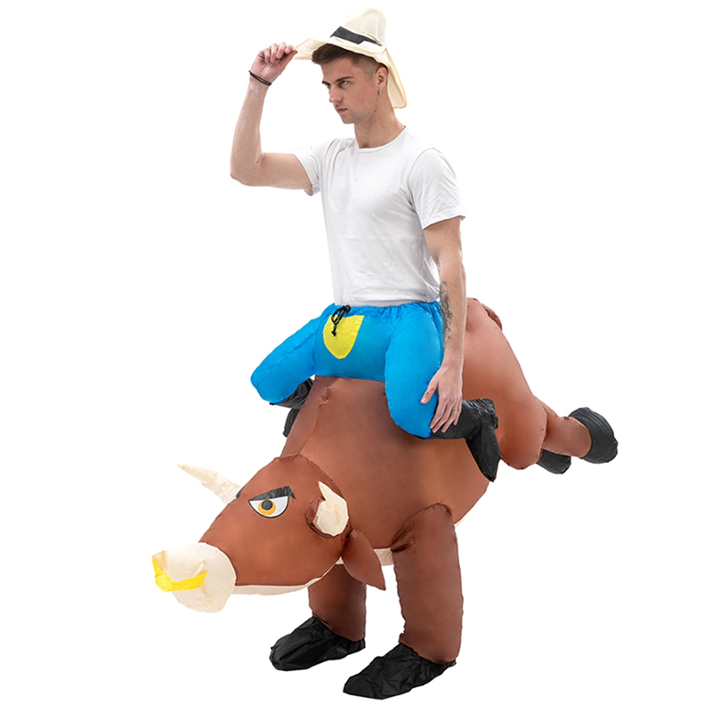 Adult Inflatable Bull Costume Ride on Cow OX Suit on OnBuy